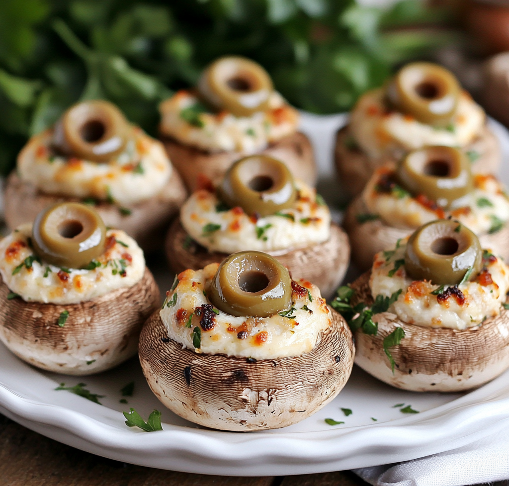 Stuffed Mushroom Eyeballs